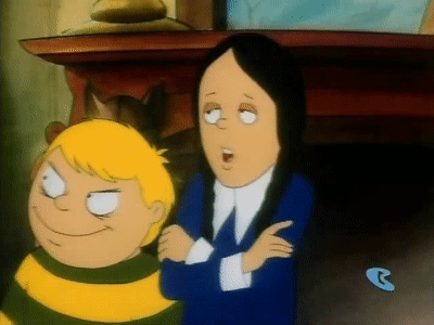 Wednesday Addams Cartoon Brother