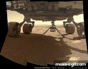 Ingenuity Mars Helicopter Leg Deployment on Make a GIF