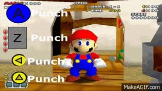SMG4 - mario punches luigi on Make a GIF