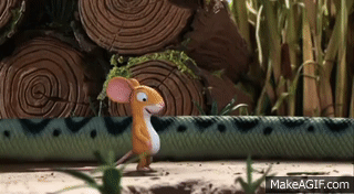 The Gruffalo : Mouse meets Snake on Make a GIF