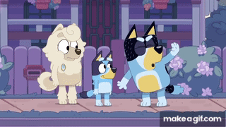 Stop Copying Me! | Copycat | Bluey on Make a GIF