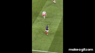 Mbappe body feint vs Denmark on Make a GIF