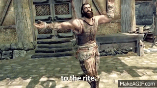 The Skyrim Shuffle. on Make a GIF