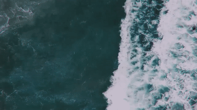 An Aerial Birds Eye Shot Of The Ocean and Waves // Free Stock Footage ...