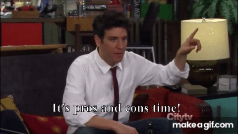How I Met Your Mother - Pros and Cons Time! on Make a GIF