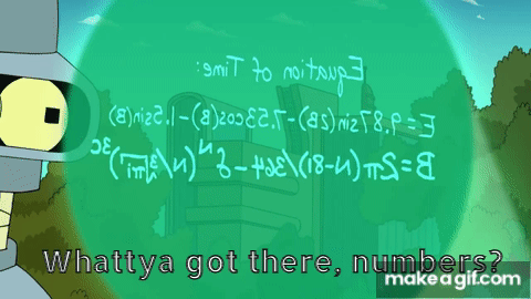 Bender - Whatta ya got there, numbers? on Make a GIF