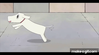 Nichijou - Trouble with Dogs on Make a GIF