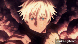 GOJO USES HIS DOMAIN EXPANSION | Jujutsu Kaisen - 4K on Make a GIF