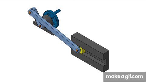Mechanism #2 | In-line Slider Crank on Make a GIF