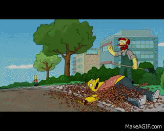 The Simpsons - Days without an accident on Make a GIF