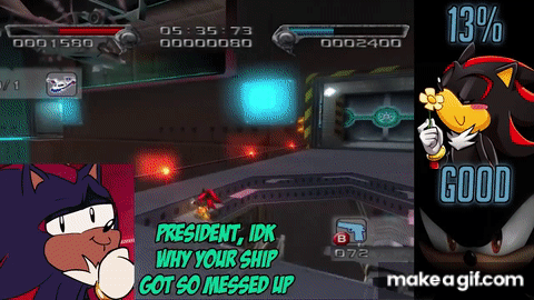 Shadow The Hedgehog - The Orange Gamecube on Make a GIF