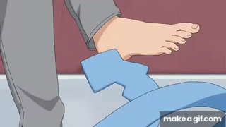 Cute anime tickling ika musume on Make a GIF