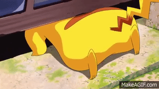 Pikachu stuck on Make a GIF