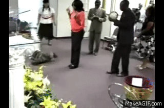Brother Franklin Dancing in Church FUNNY!!!!! on Make a GIF