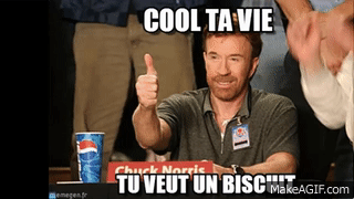 Cool ta vie tu veux un biscuit on Make a GIF