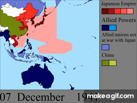 World War II in the Pacific: Every Day on Make a GIF