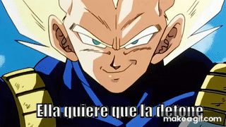 DBZ: Vegeta's Thumb Pose on Make a GIF