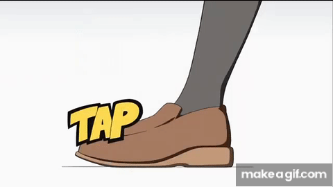 Suzumiya Haruhi no Yuutsu - Foot tapping GIF on Make a GIF