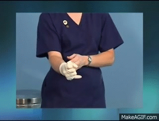 CMP 203 - 10 1 Applying and Removing Sterile Gloves on Make a GIF