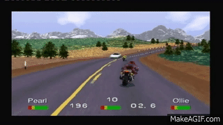 Road Rash PS1 - Pearl - Level 3 - Part 2 on Make a GIF