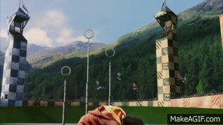 Harry Potter and the Sorcerer's Stone: Harry Potter catches the snitch ...