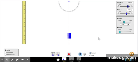 ‪Pendulum Lab‬ on Make a GIF