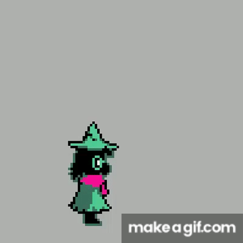 Ralsei... with a gun! on Make a GIF