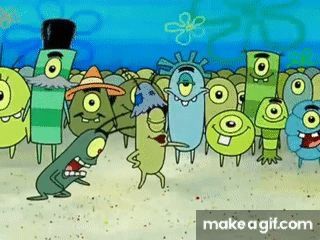 Spongebob clip: Plankton meets his whole family on Make a GIF