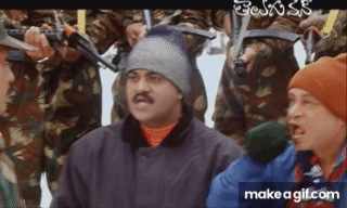 MS Narayana and Sunil Comedy | Sontham Movie Comedy Scenes on Make a GIF