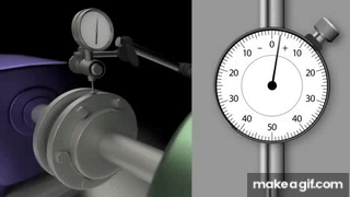 Basics of Measuring GD&T Runout on a Shaft on Make a GIF
