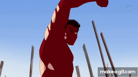 Invincible vs Angstrom Full Fight Scene Marks First Kill Season 2 ...