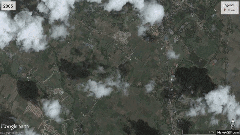 The "Suburbanization" of Pavia, Iloilo 2005-2010 on Make a GIF