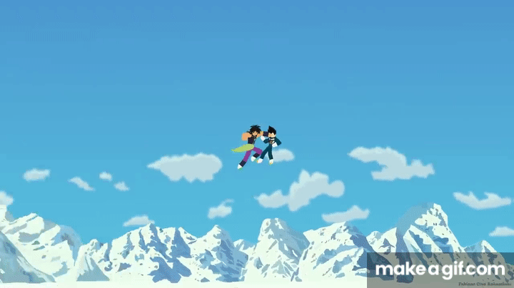 Vegeta Fights Broly on Make a GIF