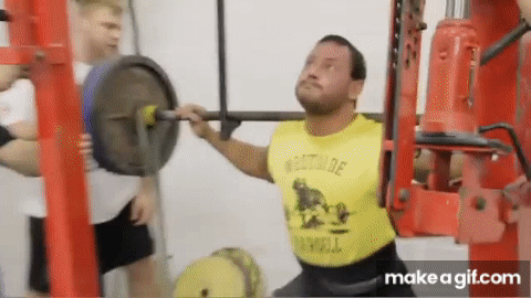 Dynamic Effort Squat Day at Westside Barbell Part 1 on Make a GIF