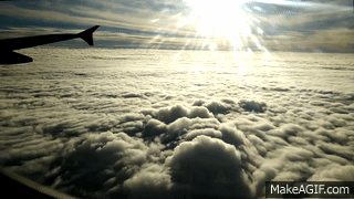 Airplane above the clouds, taking off, flying and landing - AMAZING on ...