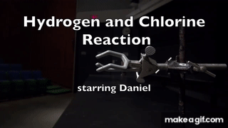 Hydrogen and Chlorine Reaction on Make a GIF