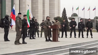 Elite Chechen Fighter Squads Wreak CHAOS in Ukraine on Make a GIF
