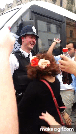 Dancing police officer on Make a GIF