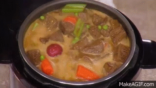 bubbling beef stew on Make a GIF