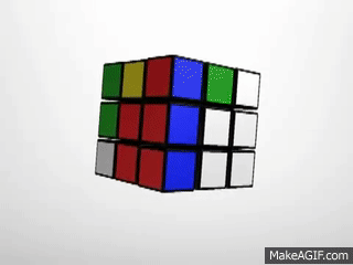 Animated Rubiks Cube on Make a GIF