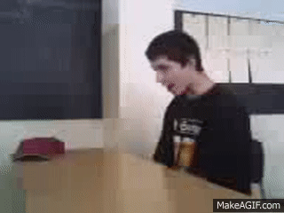 Debil w szkole on Make a GIF