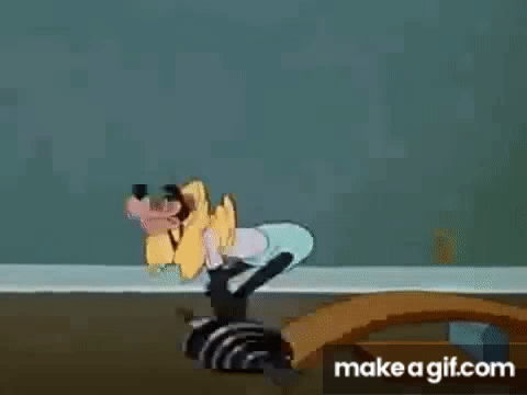 1949 GOOFY GYMNASTICS on Make a GIF