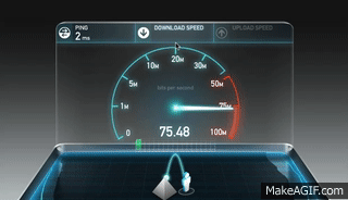 ACT Fibernet 80MBPS Speedtest on Make a GIF