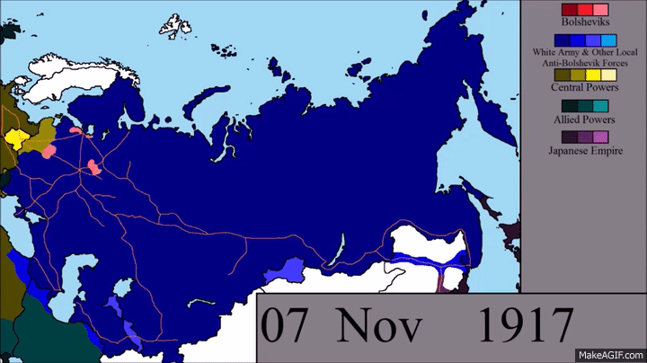 The Russian Civil War: Every Other Day on Make a GIF