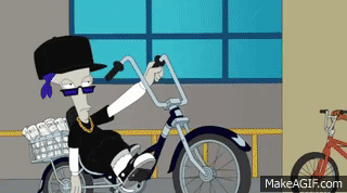 American dad: Roger Riding Pimped out Bike And Delivering Papers. on ...