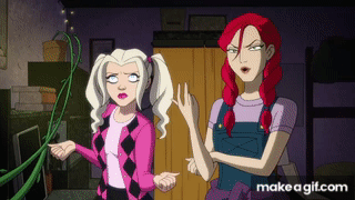 Harley Quinn Poison Ivy dancing on Make a GIF