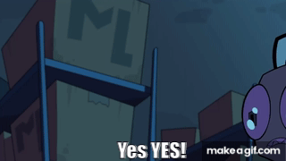 Invader Zim yes yes on Make a GIF