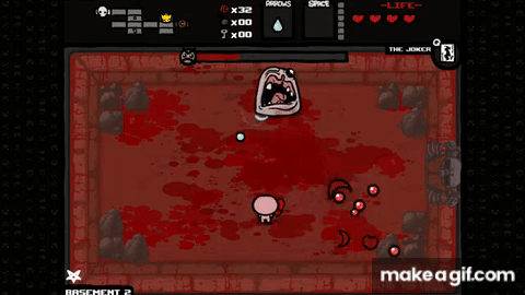 The Binding of Isaac - Monstro Boss Fight on Make a GIF