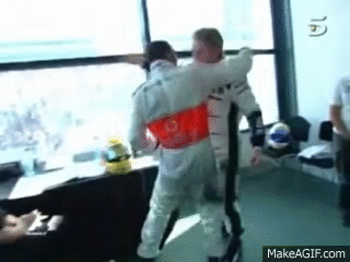 The first podium of Nico Rosberg on Make a GIF