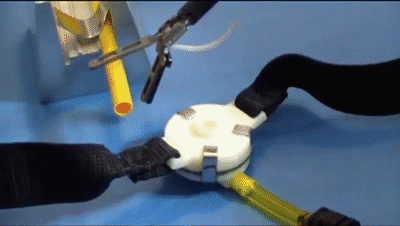 Demonstration of haptic-enhanced minimally invasive surgery techniques ...